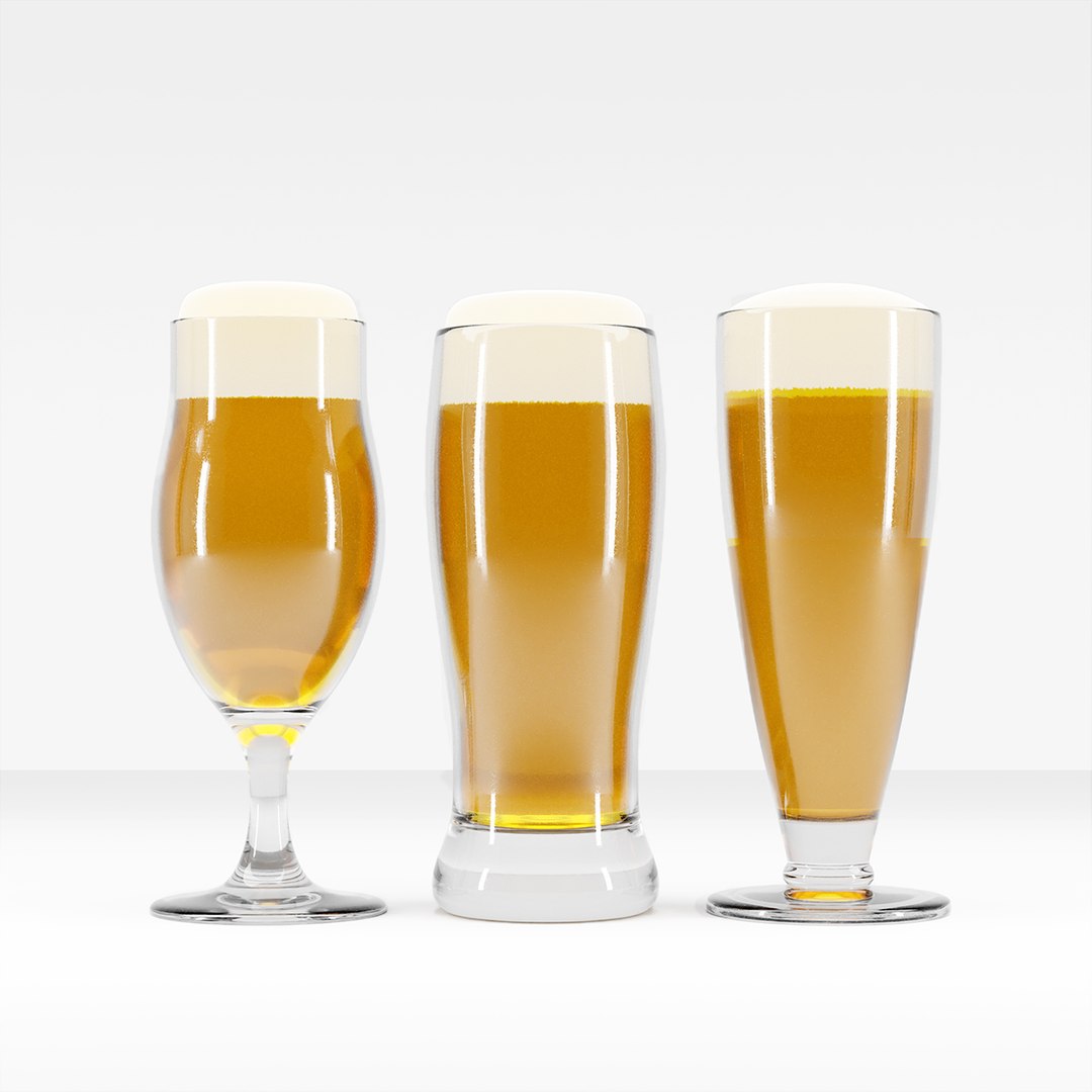 Beer Glass Vol 4 3D Model - TurboSquid 2052154