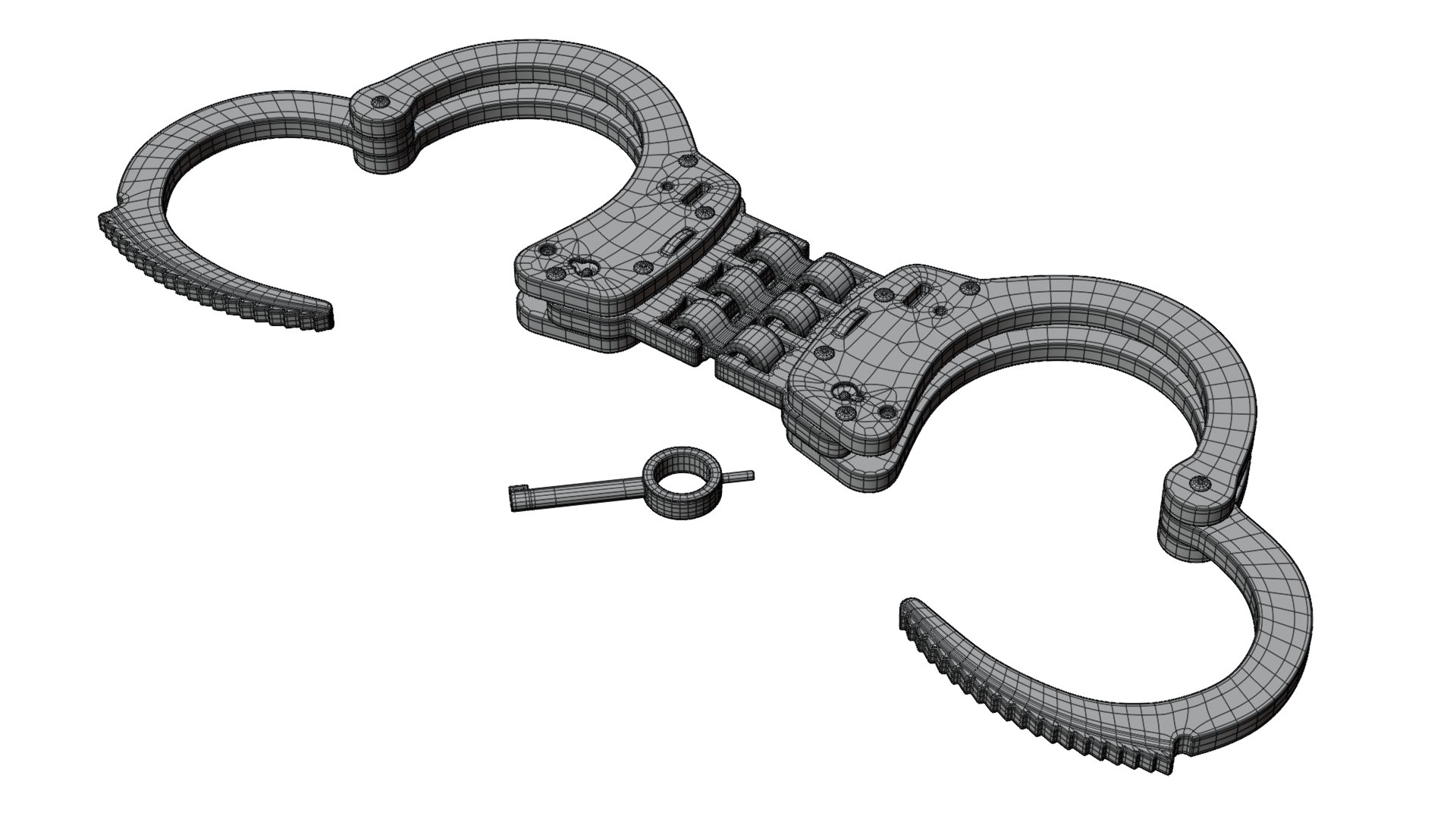 Handcuffs 01 D 3D Model - TurboSquid 2332538