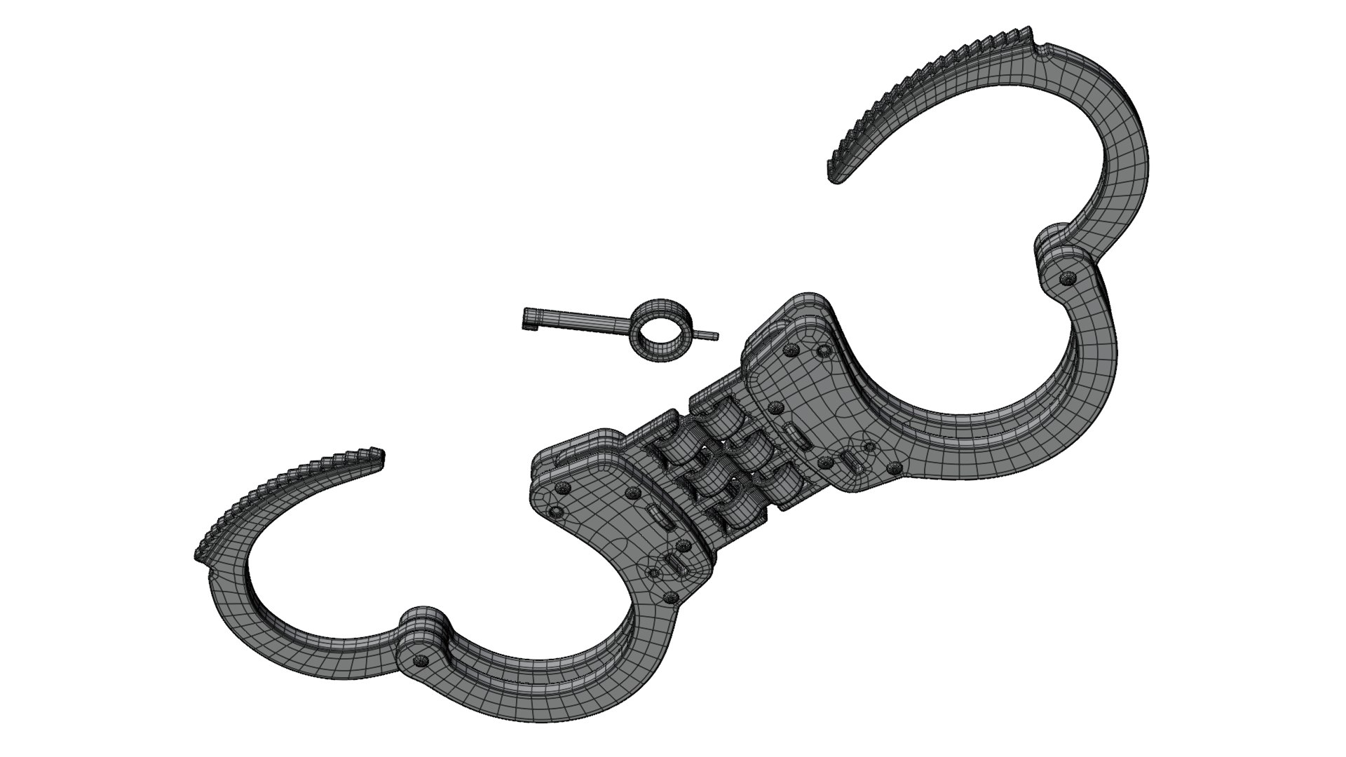 Handcuffs 01 D 3D Model - TurboSquid 2332538