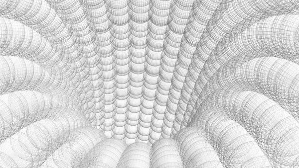 3D rotating tunnel colored balls - TurboSquid 1701093