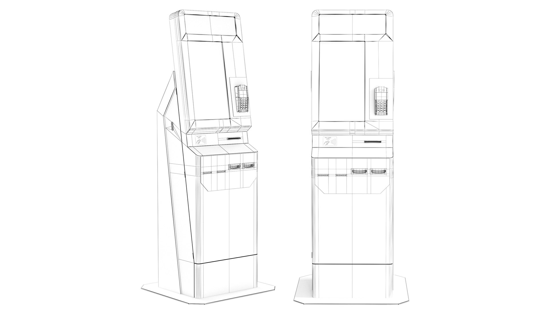3D Self-service Kiosk Parafait - TurboSquid 2184812