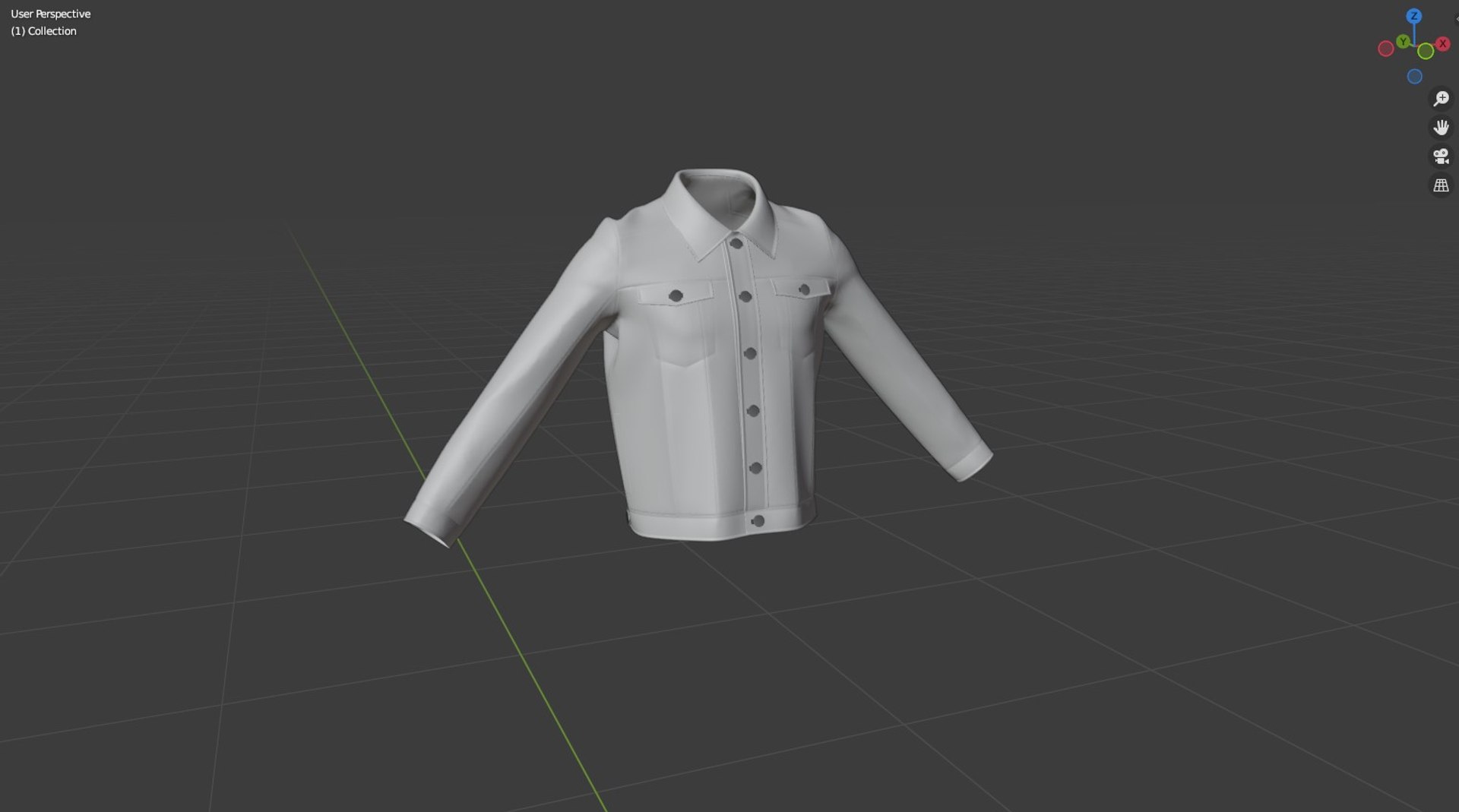 3D Denim Jacket v1 - TurboSquid 1798437