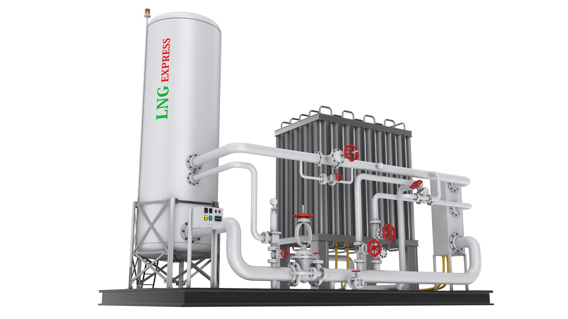 LNG Gas Filling Station 3D - TurboSquid 2257694