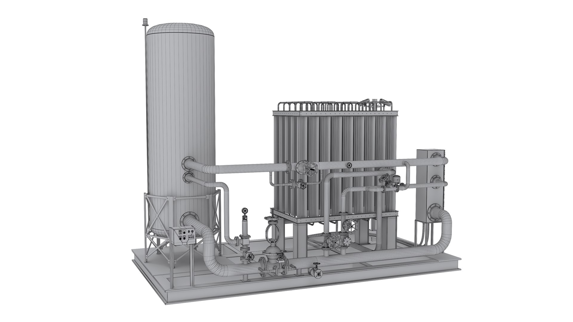 LNG Gas Filling Station 3D - TurboSquid 2257694