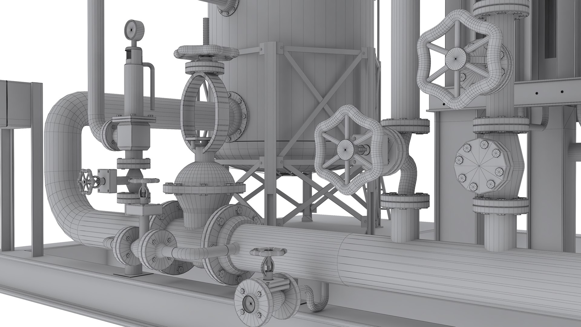 LNG Gas Filling Station 3D - TurboSquid 2257694