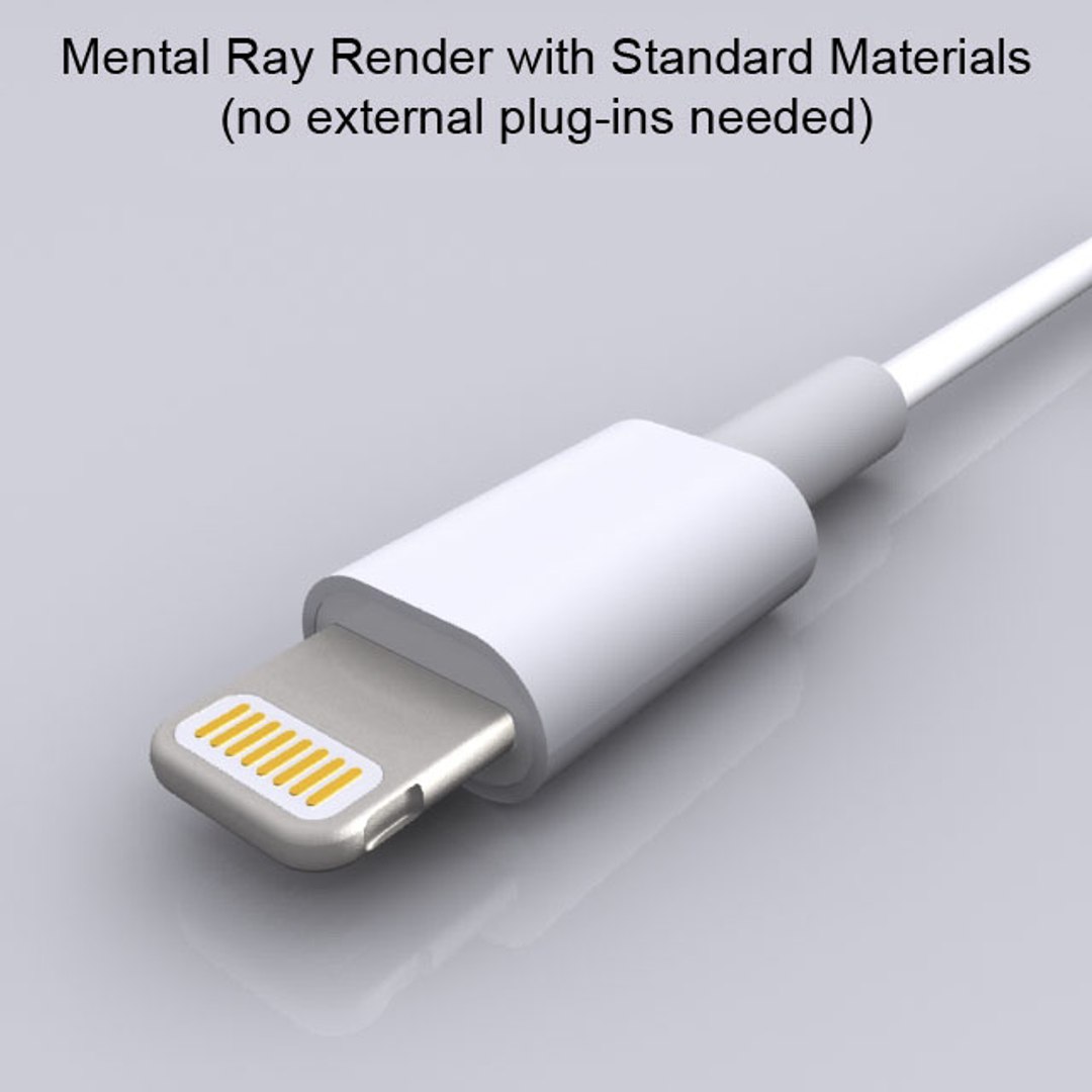 Apple Lightning Port Obj