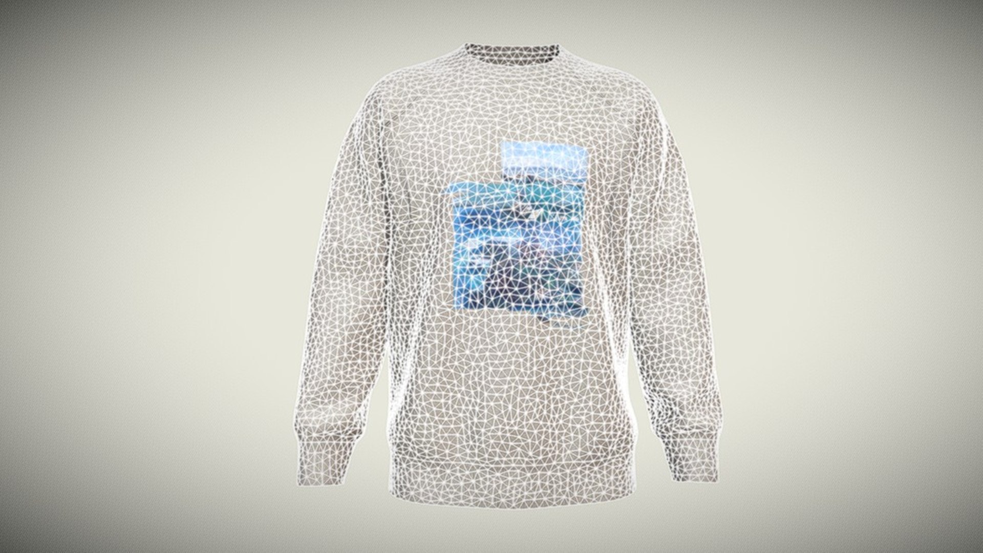 Mens Sweatshirt-Photoprint In Low Poly 3D Model - TurboSquid 2380153