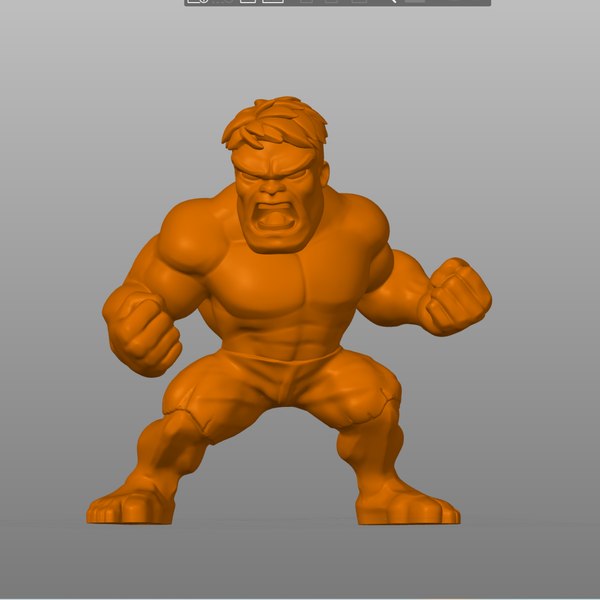 modelo 3d Archivo digital HULK STL para impresión 3D o tallado en ...
