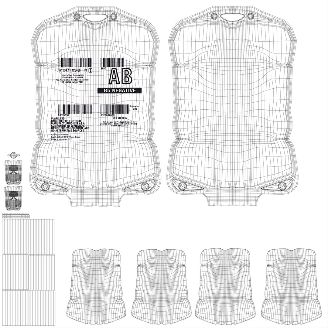 3d max blood bag