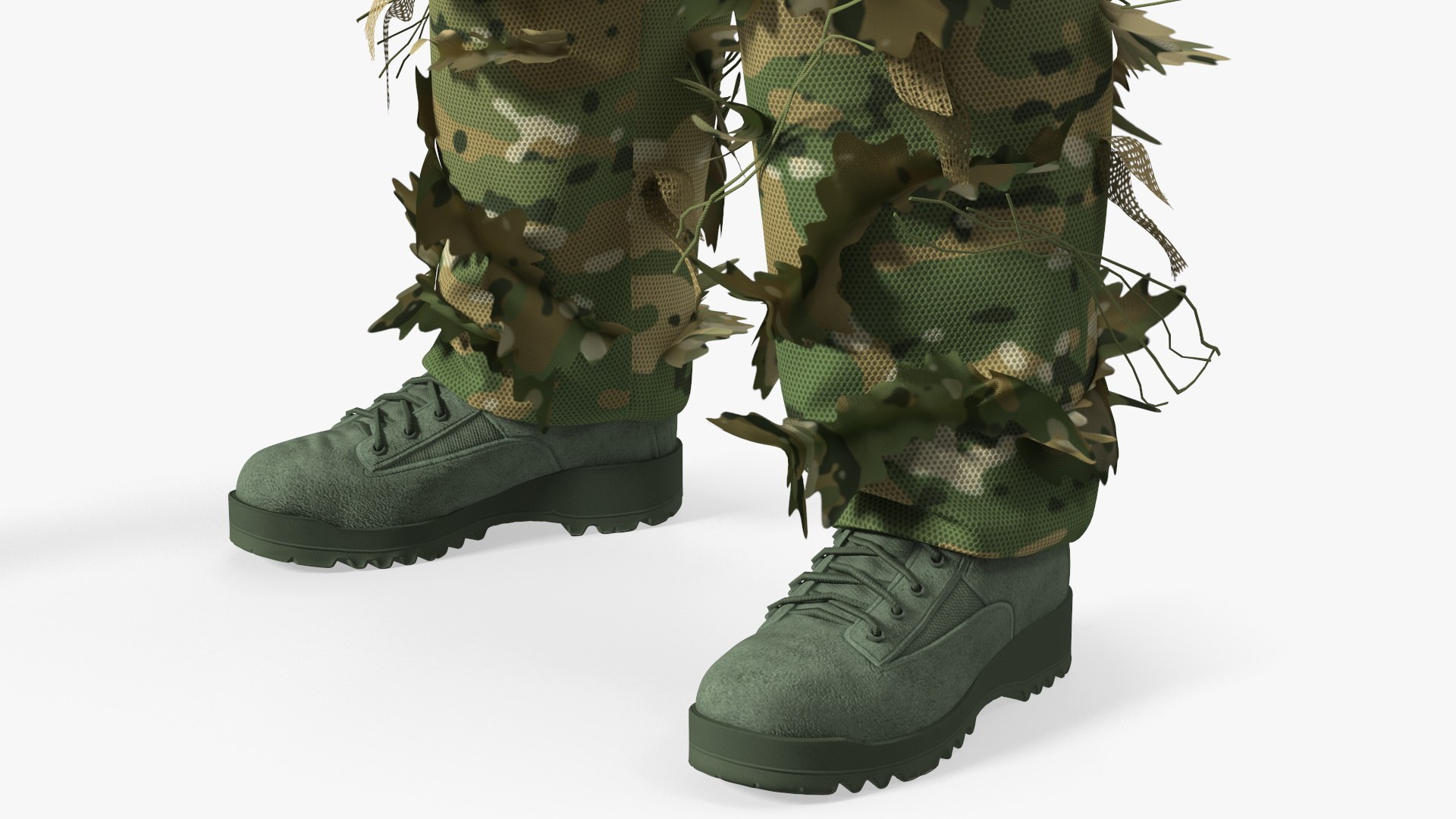 Sniper In Leaf Ghillie Suit Rigged For Modo 3D - TurboSquid 2000821