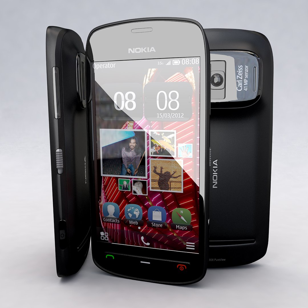 3d model of new nokia 808 pureview