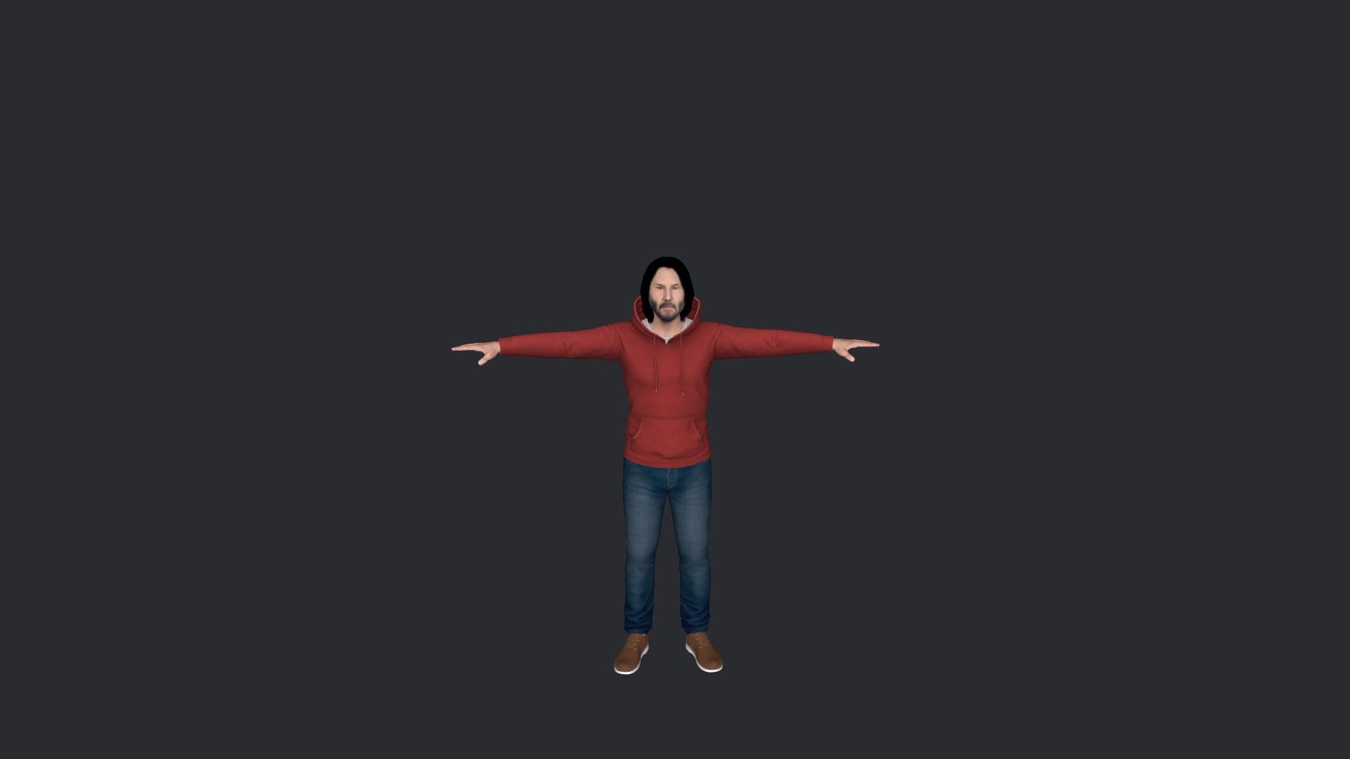 3D Model Keanu Reeves Hyper Realistic Full Body Fully Rigged 3D ...