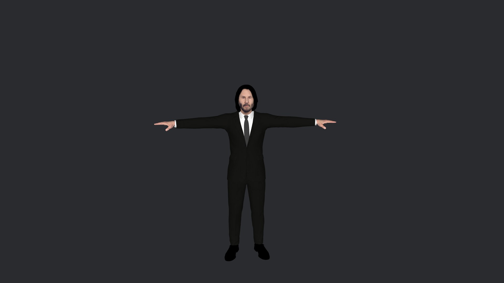 3D Model Keanu Reeves Hyper Realistic Full Body Fully Rigged 3D ...