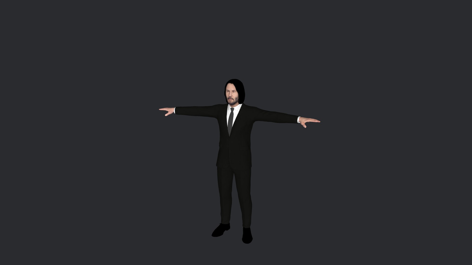 3D Model Keanu Reeves Hyper Realistic Full Body Fully Rigged 3D ...
