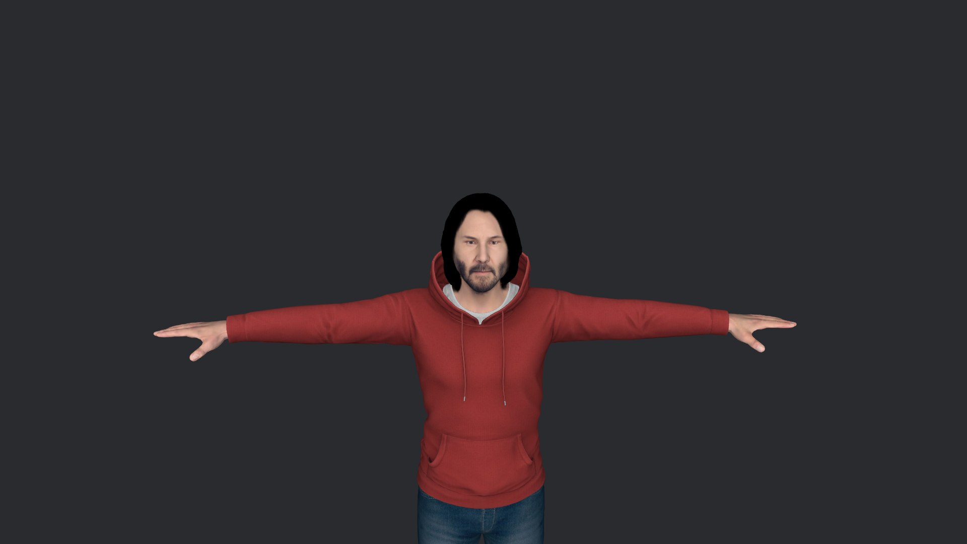 3D Model Keanu Reeves Hyper Realistic Full Body Fully Rigged 3D ...