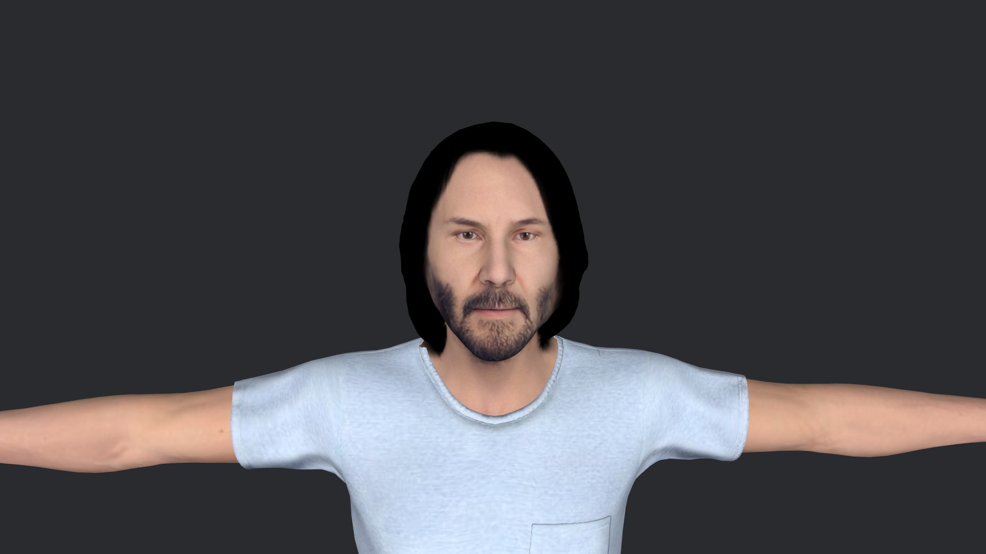 3D Model Keanu Reeves Hyper Realistic Full Body Fully Rigged 3D ...
