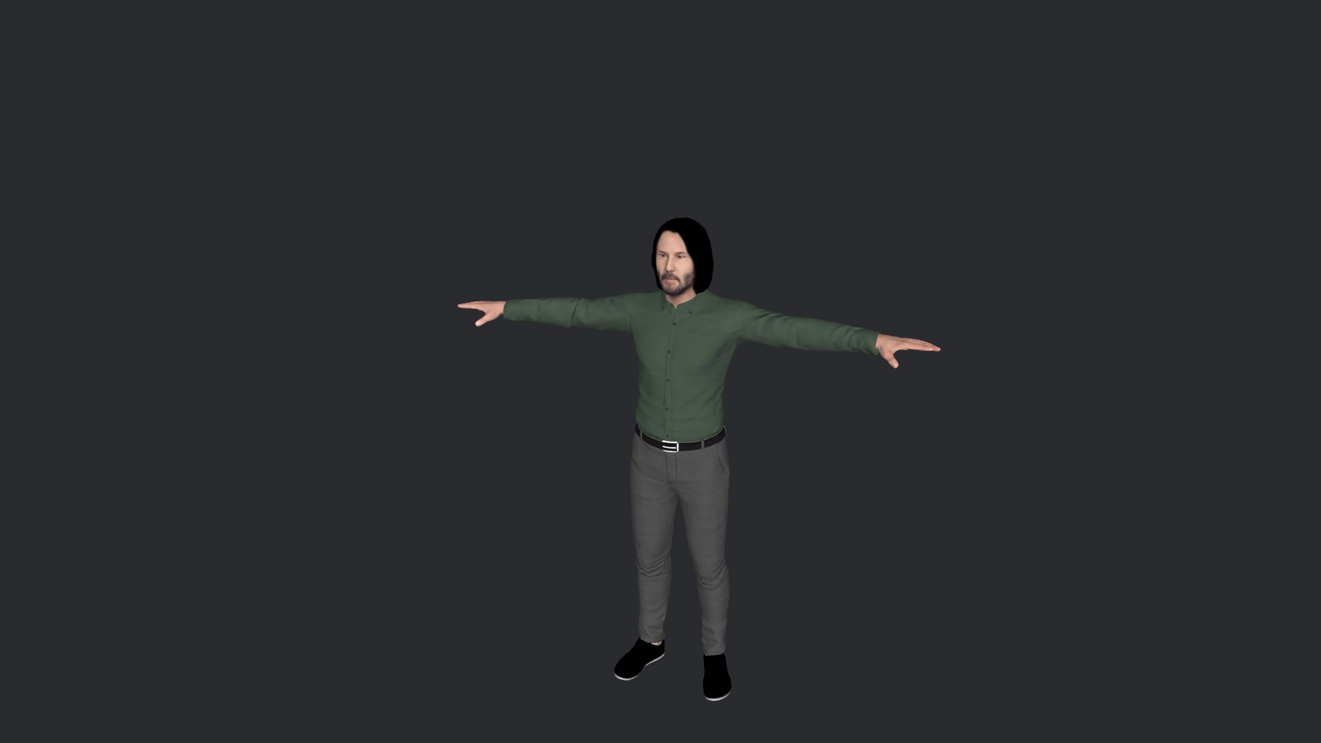 3D Model Keanu Reeves Hyper Realistic Full Body Fully Rigged 3D ...