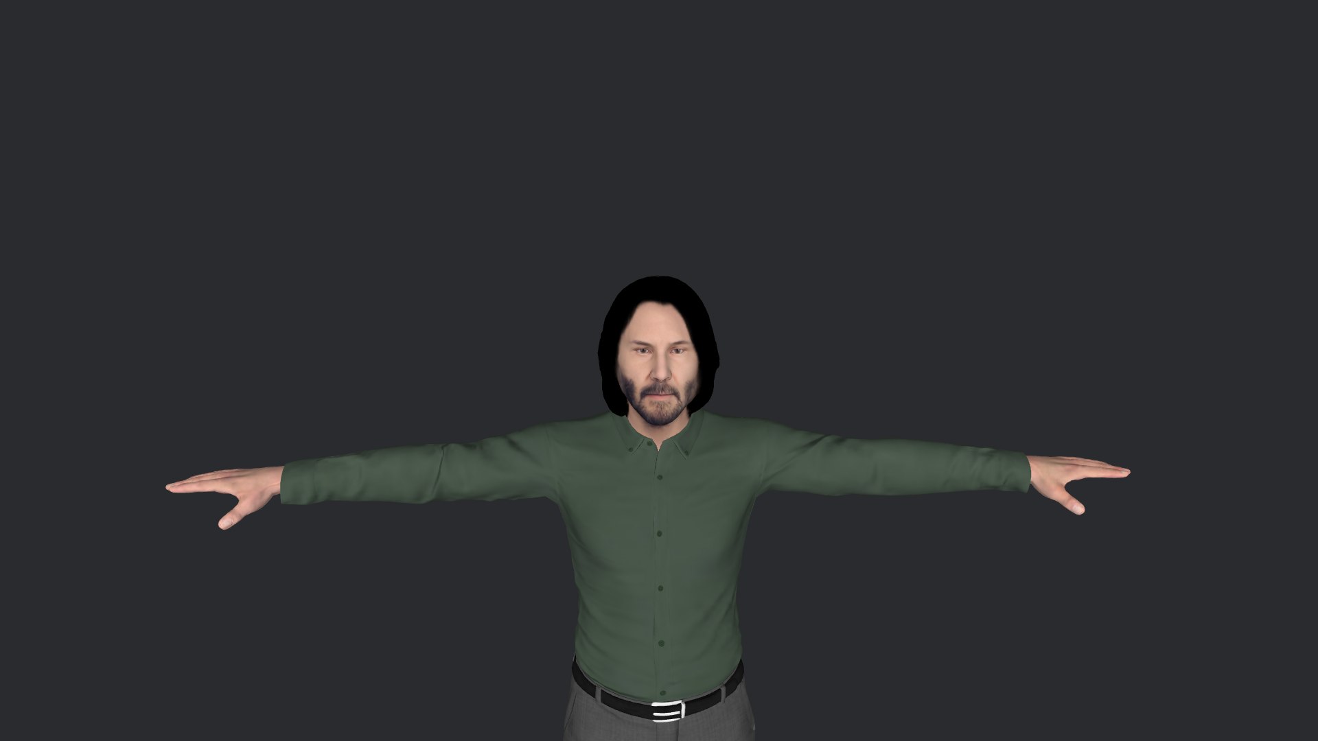 3D Model Keanu Reeves Hyper Realistic Full Body Fully Rigged 3D ...