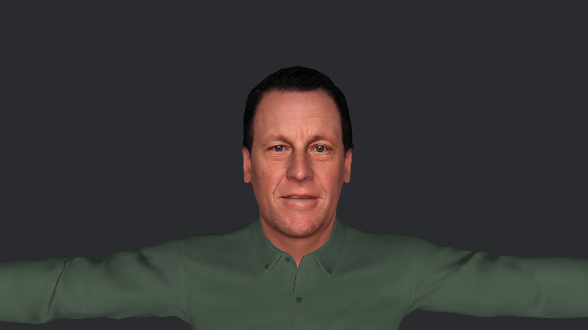 Lance Armstrong Hyper Realistic Full Body Fully Rigged Character Model ...