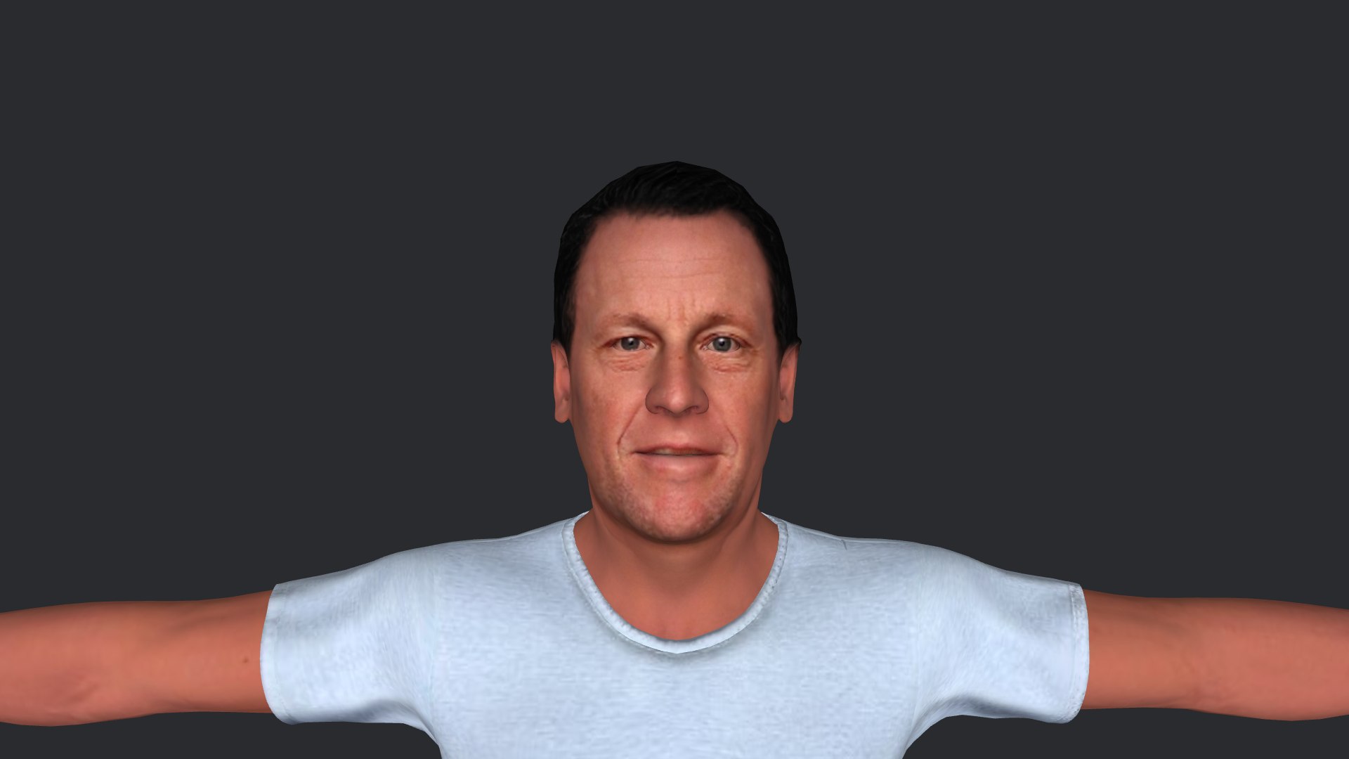 Lance Armstrong Hyper Realistic Full Body Fully Rigged Character Model ...