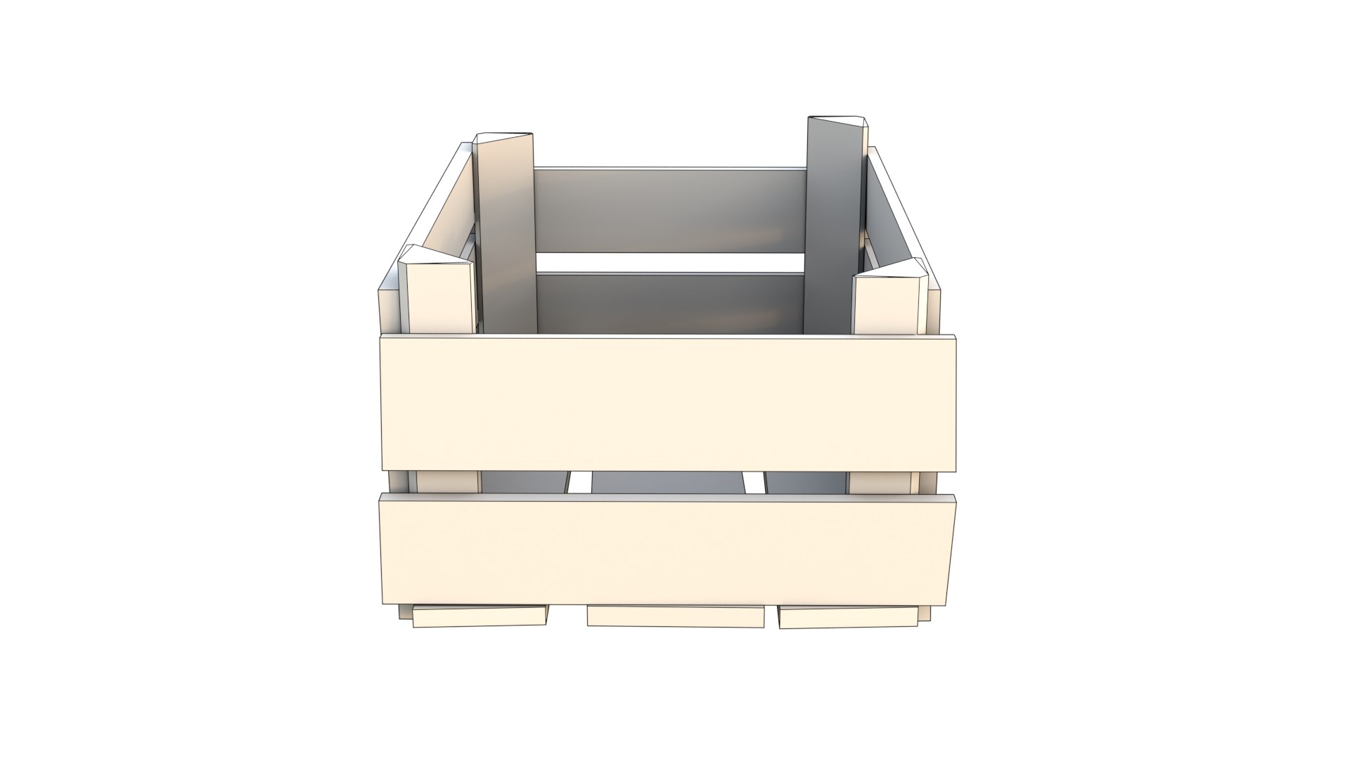 Wooden Box 3D - TurboSquid 2153269