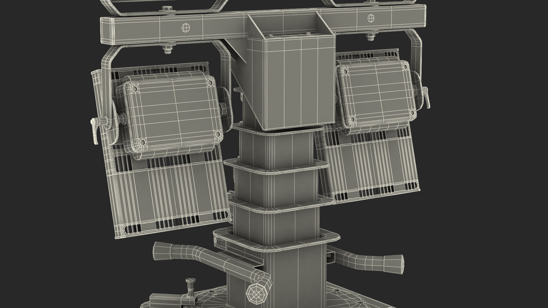 3D portable lighting mast - TurboSquid 1551544