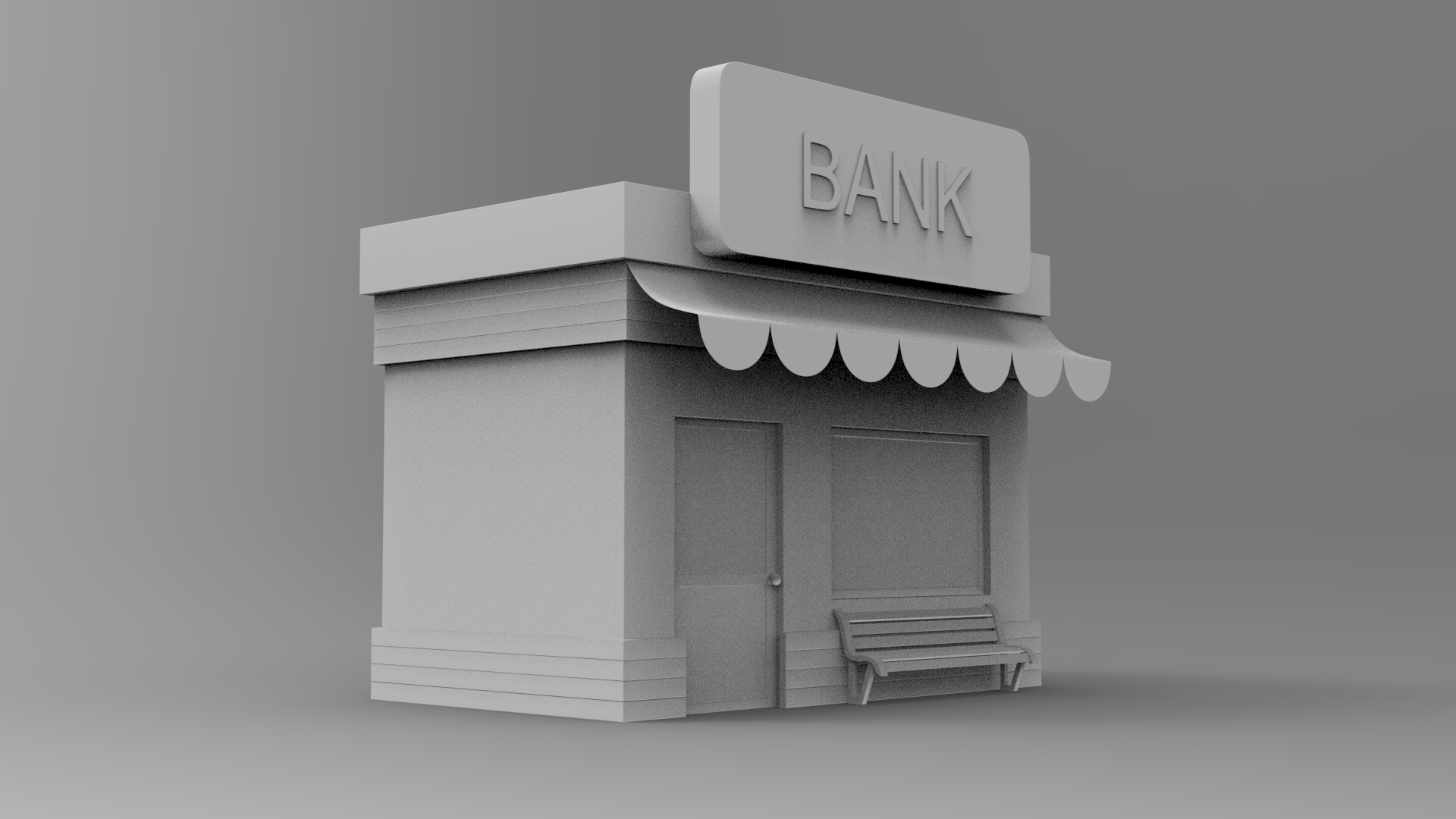 Bank 3D model - TurboSquid 1752747
