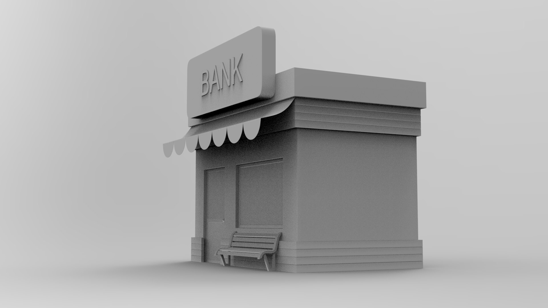 Bank 3D model - TurboSquid 1752747