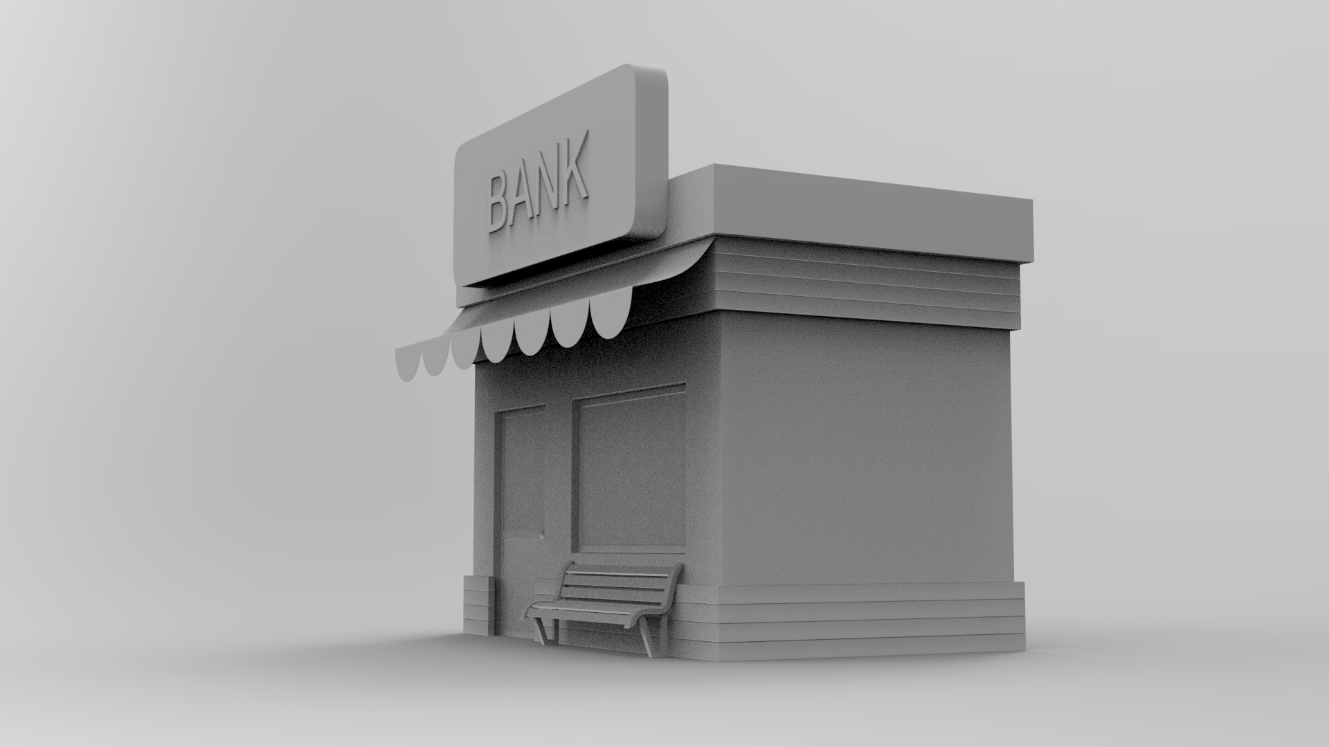 Bank 3D model - TurboSquid 1752747