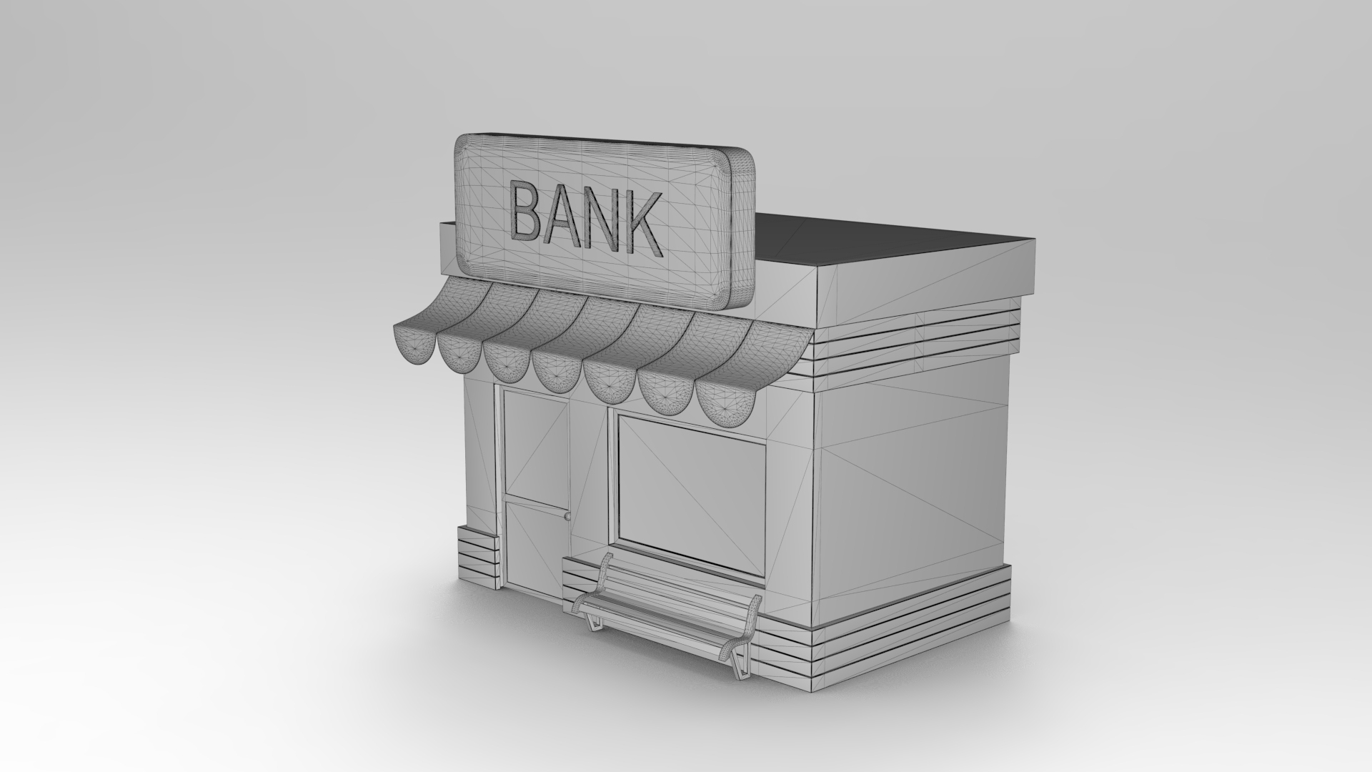Bank 3D model - TurboSquid 1752747