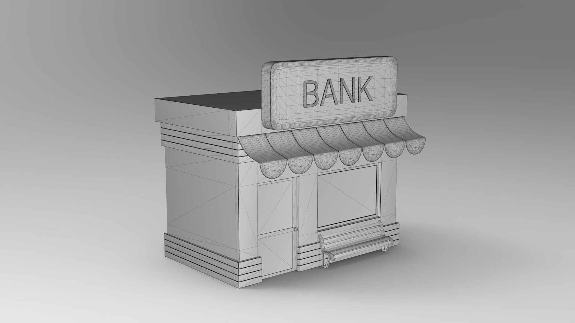 Bank 3D model - TurboSquid 1752747