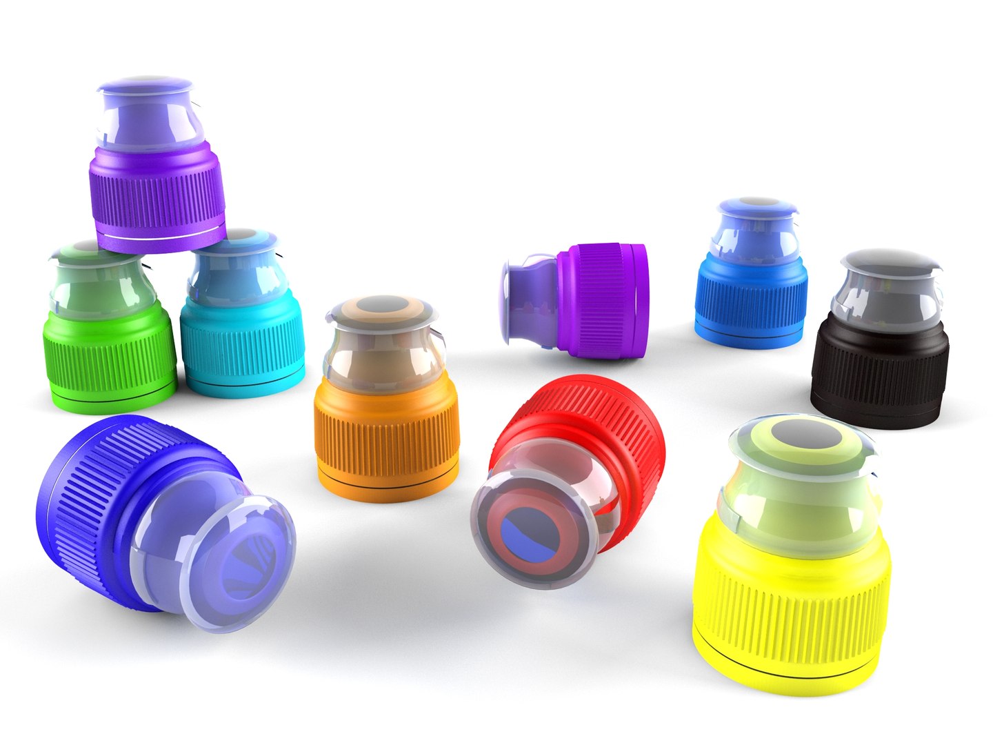 Bottle Cap Color 3D - TurboSquid 1708832