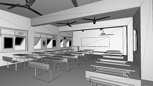 Classroom 3D Models for Download | TurboSquid