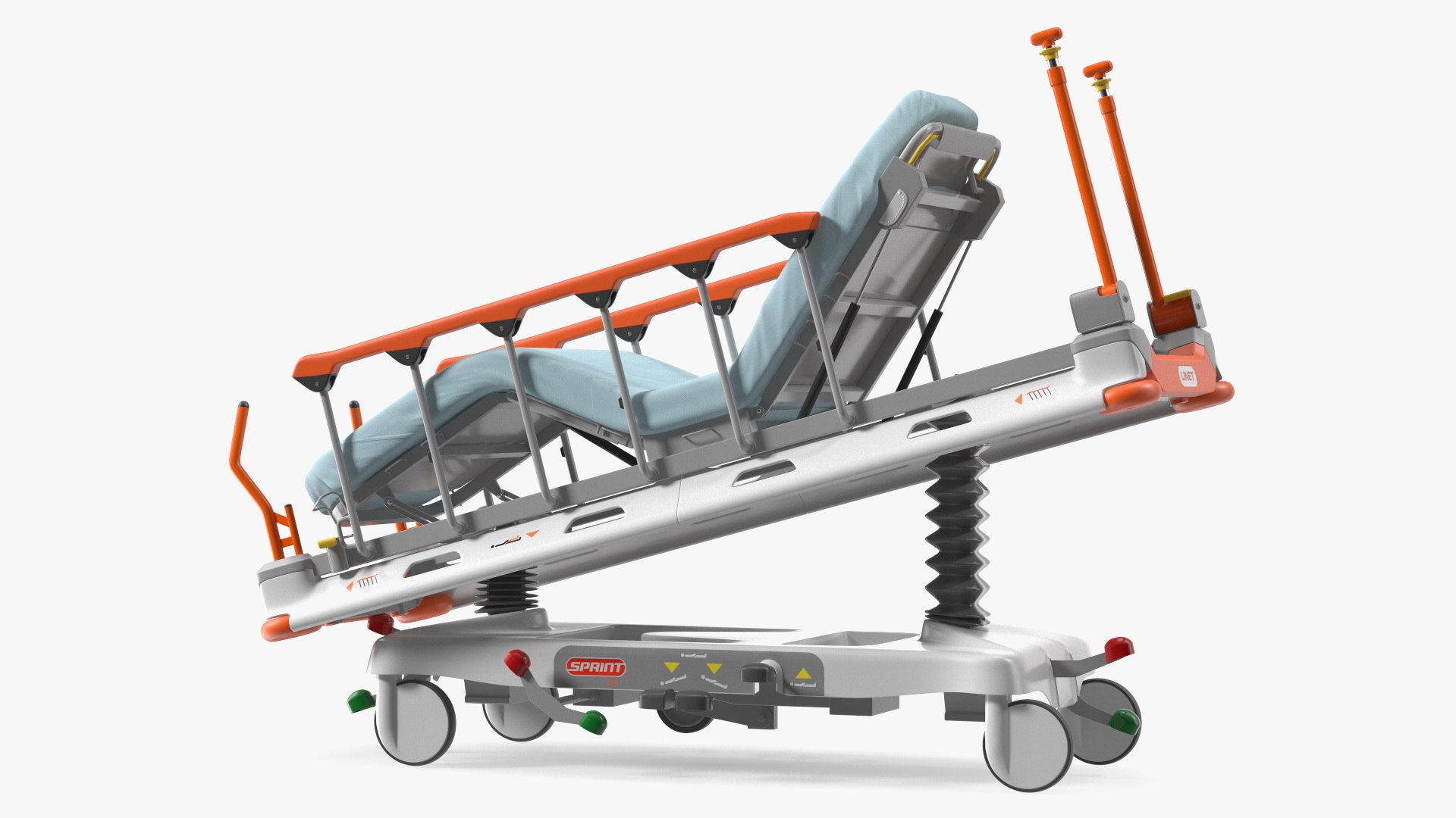 Emergency Stretcher Trolley Linet Sprint 100 3D Model - TurboSquid 1771351