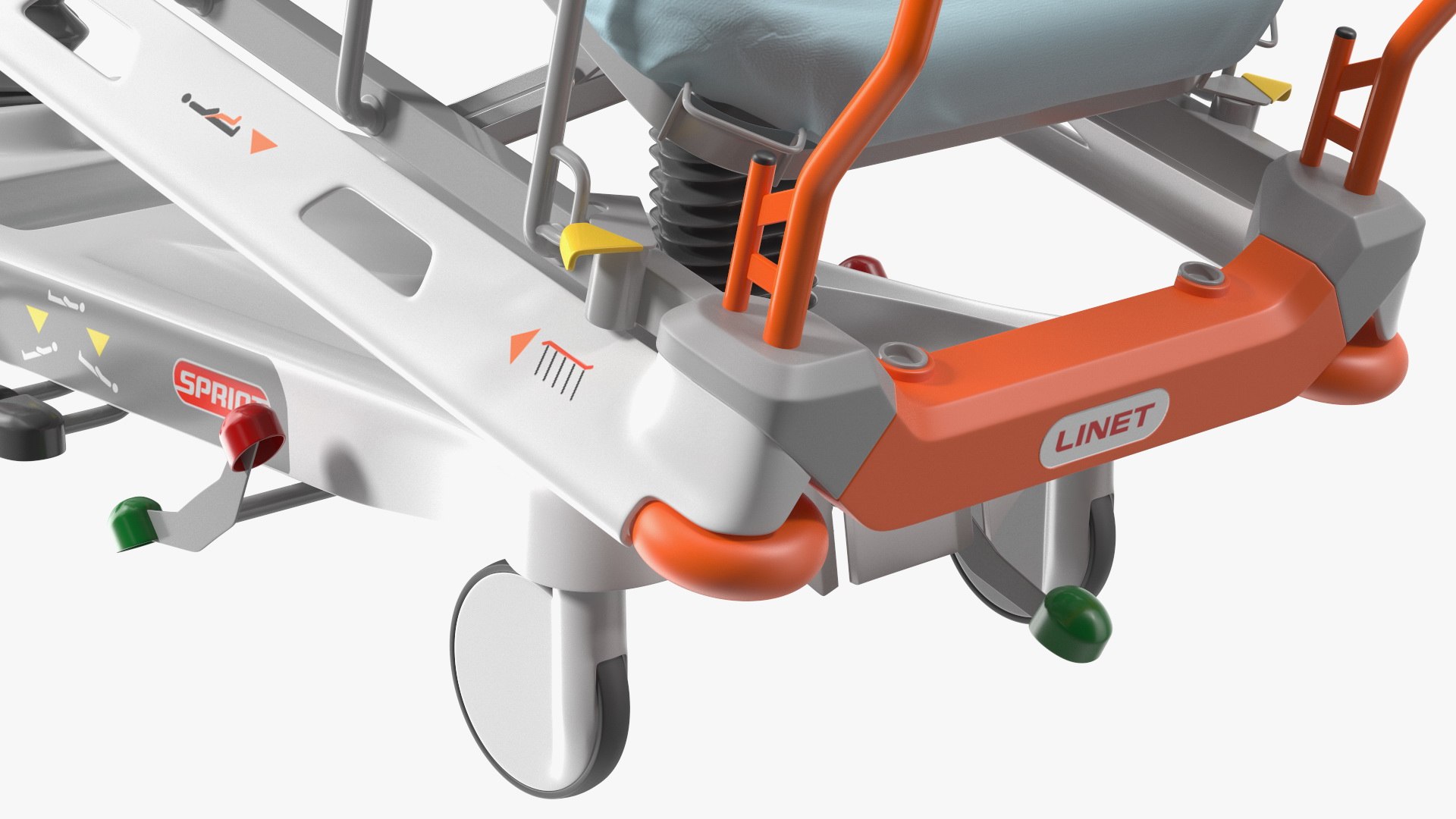 Emergency Stretcher Trolley Linet Sprint 100 3D Model - TurboSquid 1771351