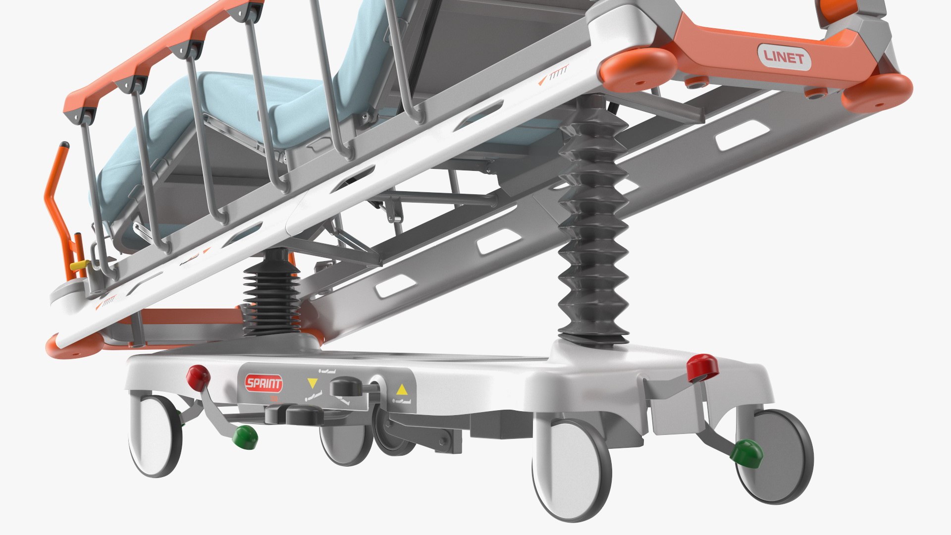 Emergency Stretcher Trolley Linet Sprint 100 3D Model - TurboSquid 1771351