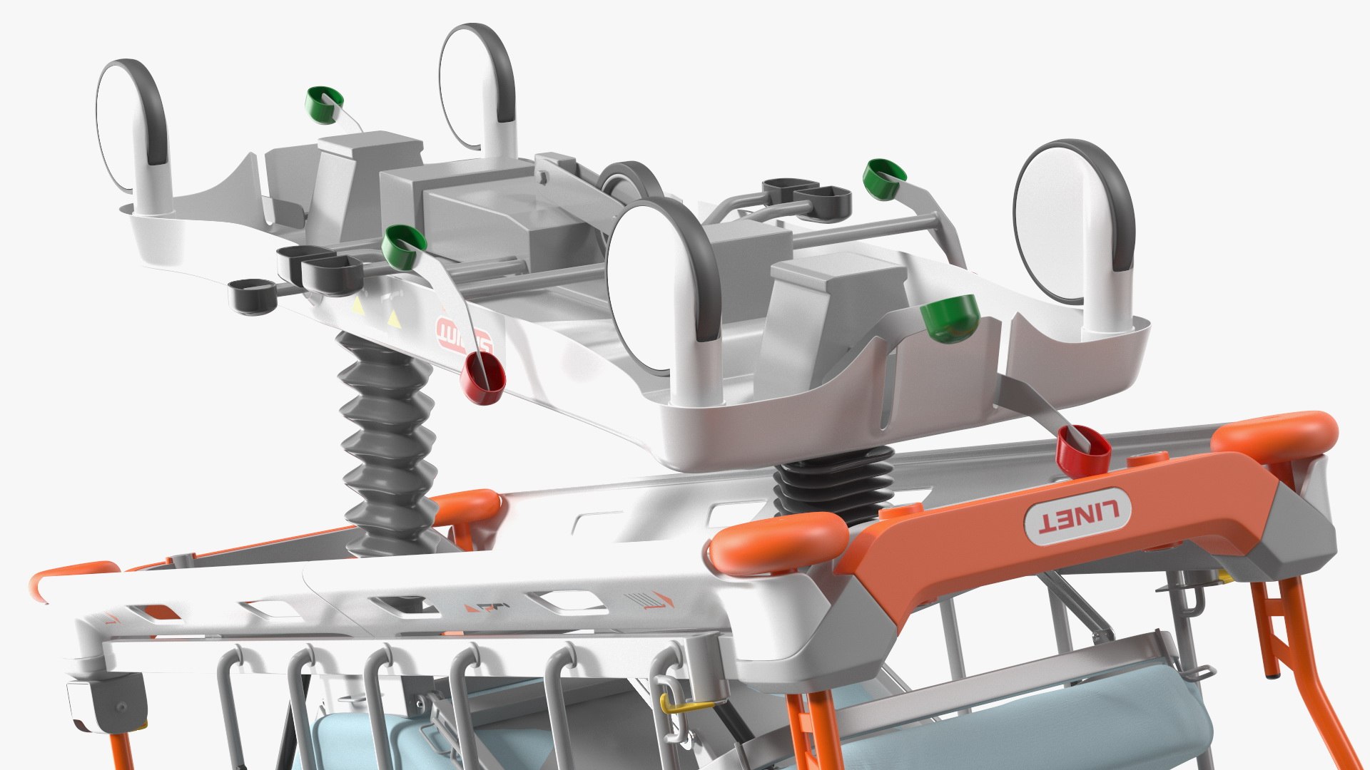 Emergency Stretcher Trolley Linet Sprint 100 3D Model - TurboSquid 1771351