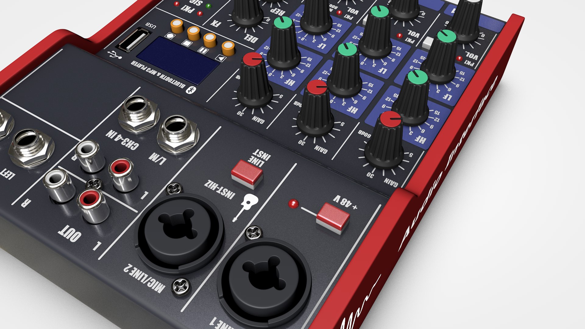 3D Audio Interface Mixer - TurboSquid 2144782