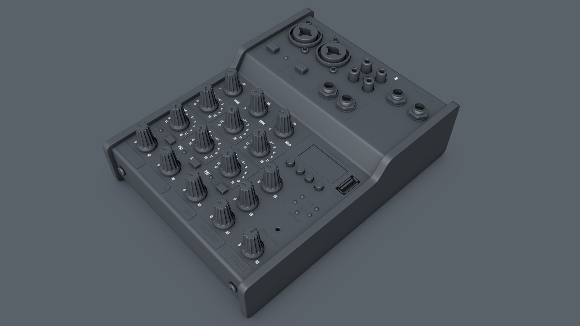 3D Audio Interface Mixer - TurboSquid 2144782