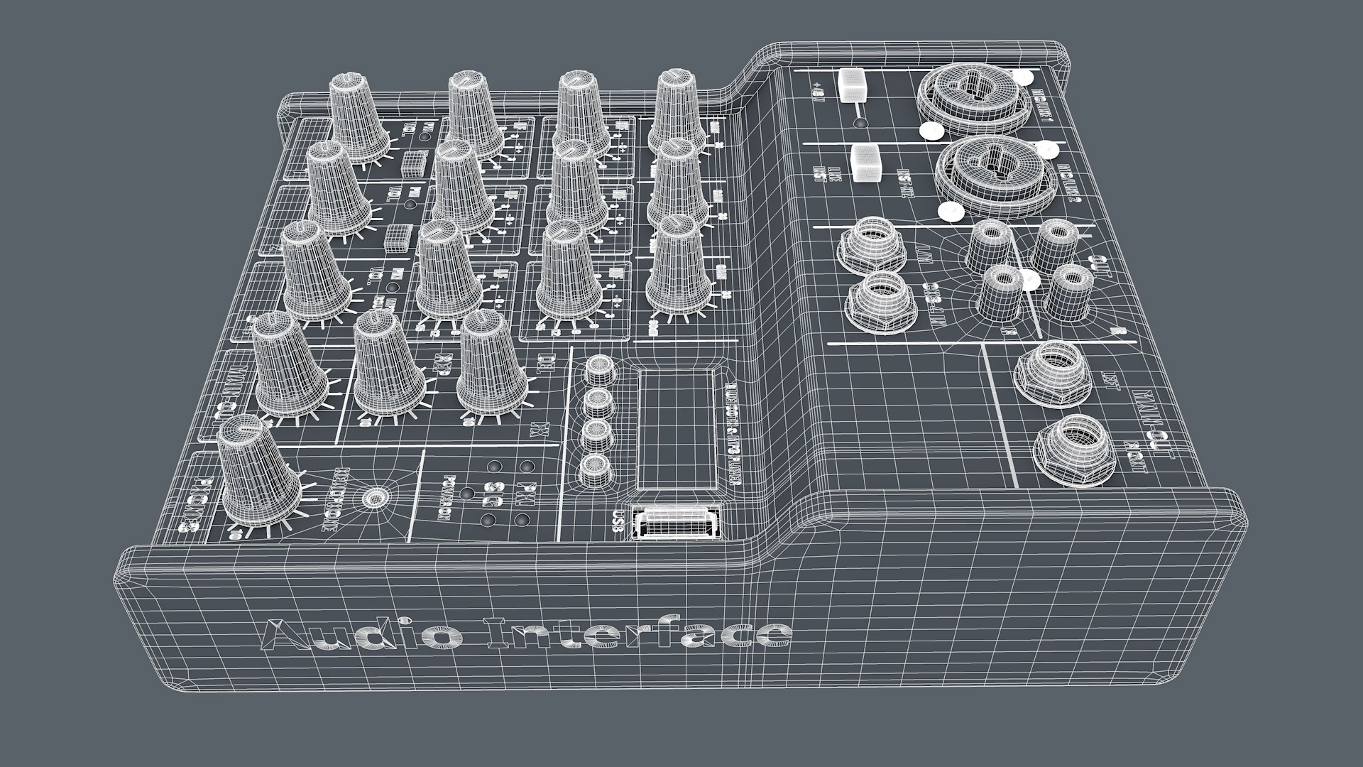 3D Audio Interface Mixer - TurboSquid 2144782