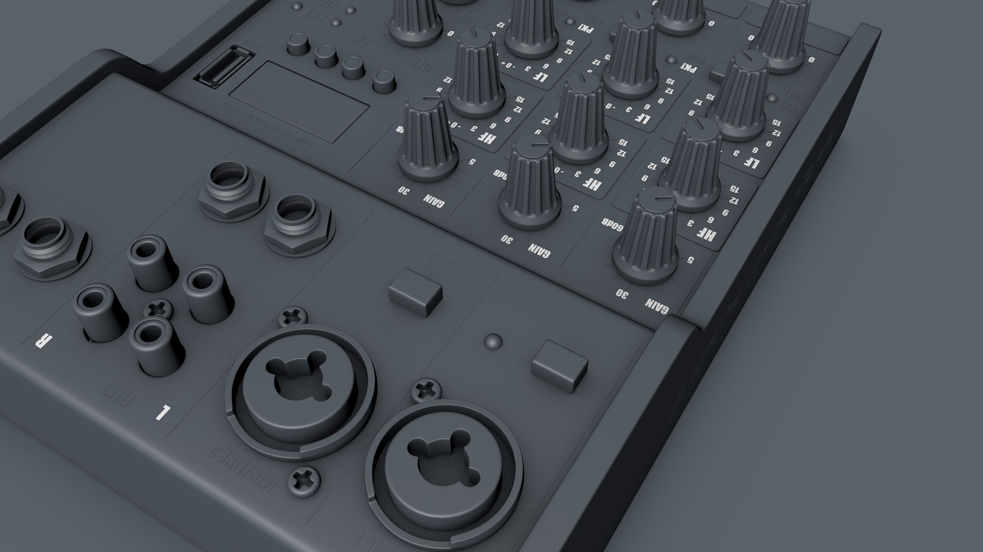 3D Audio Interface Mixer - TurboSquid 2144782