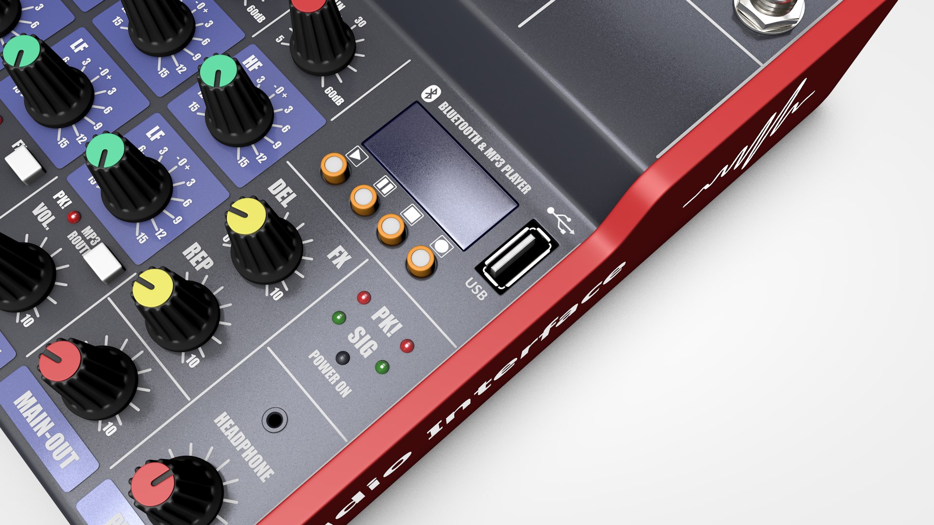 3D Audio Interface Mixer - TurboSquid 2144782