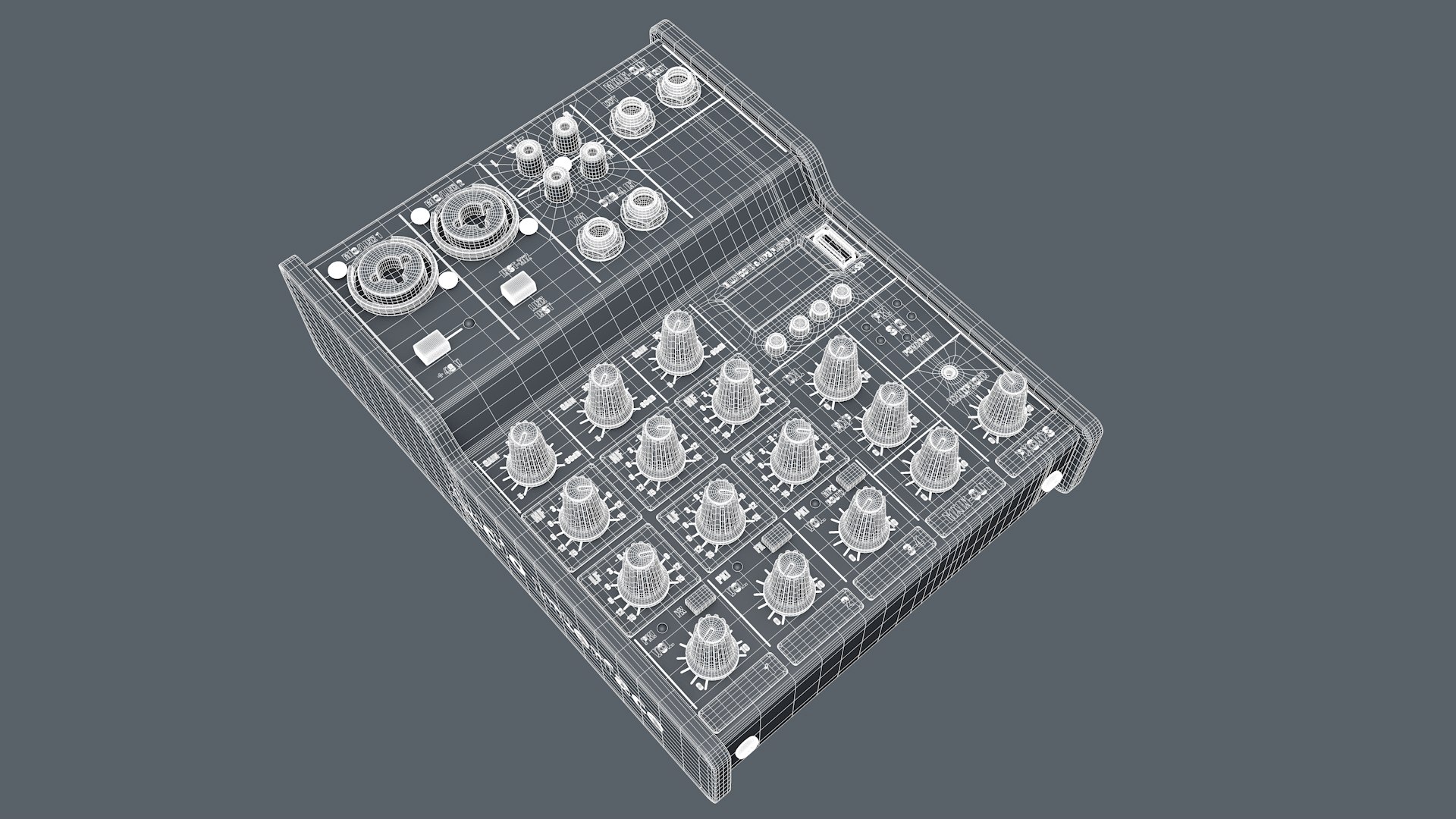 3D Audio Interface Mixer - TurboSquid 2144782