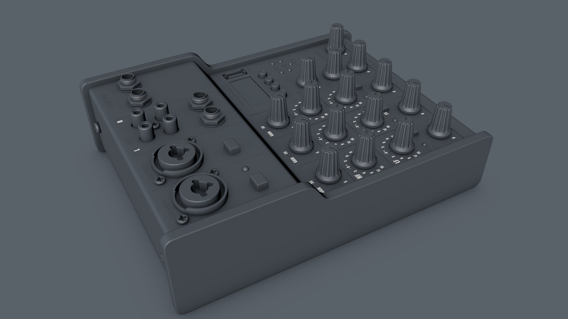 3D Audio Interface Mixer - TurboSquid 2144782