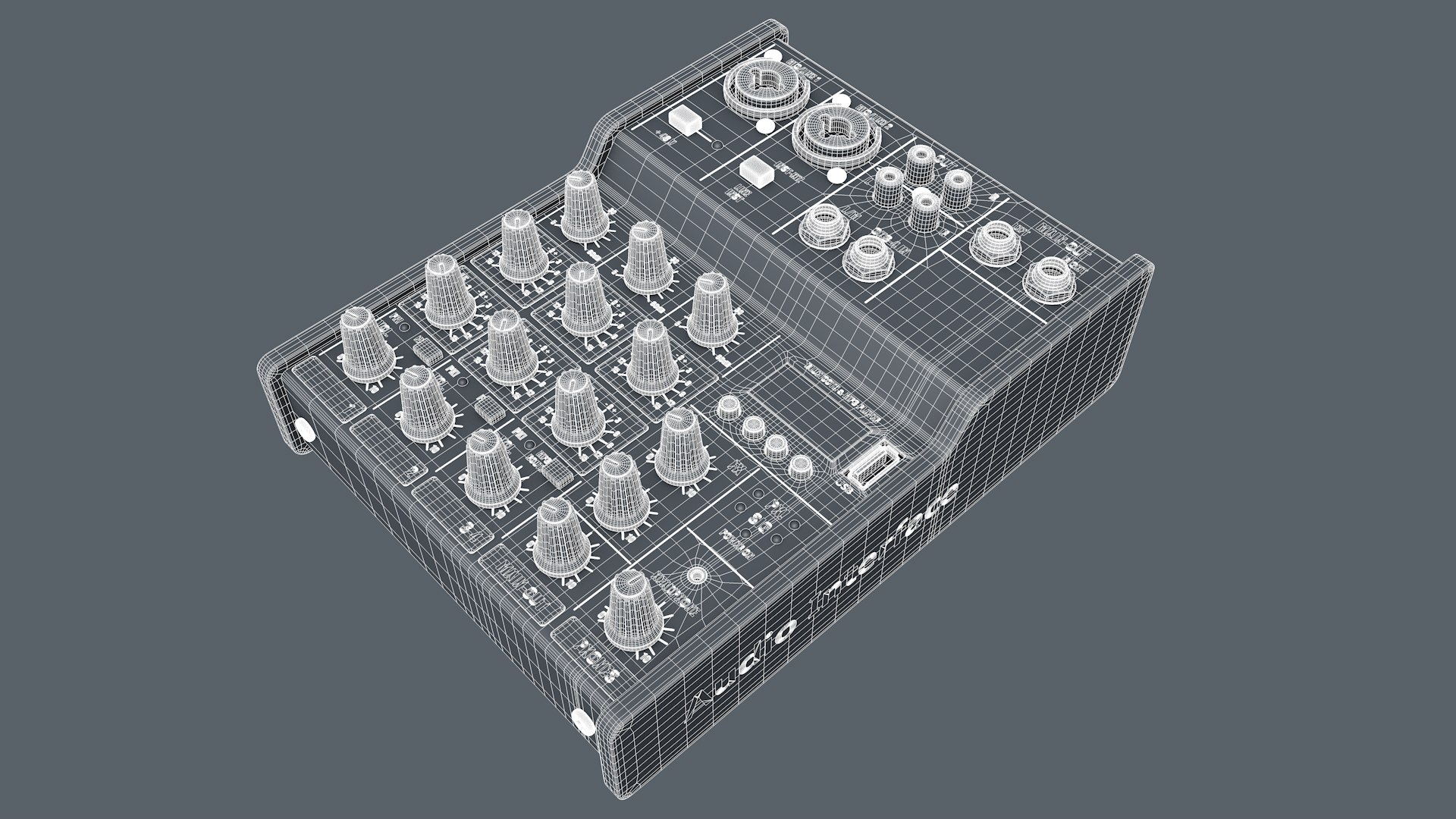 3D Audio Interface Mixer - TurboSquid 2144782