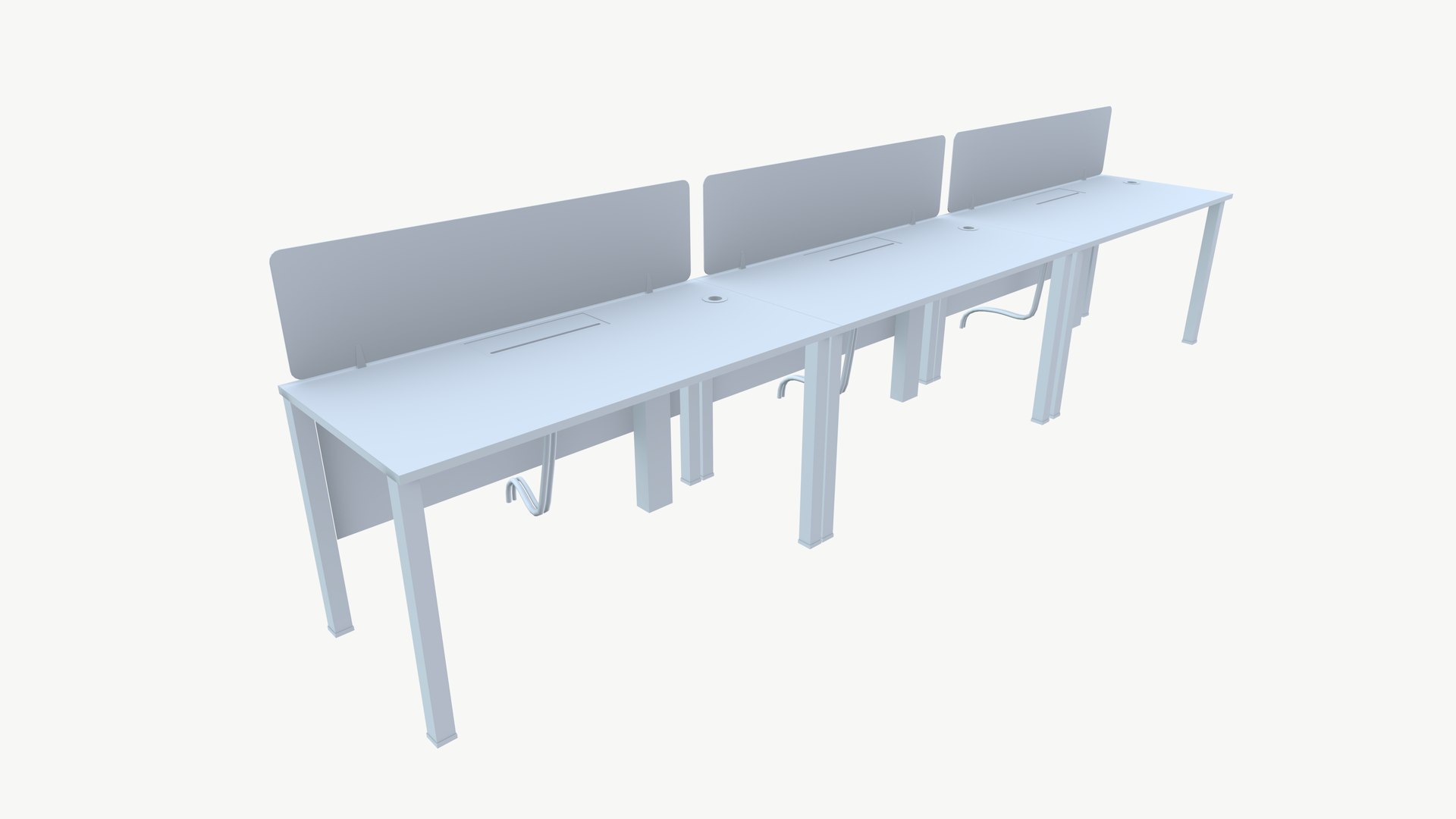 Office Computer Table 3D Model - TurboSquid 2316892