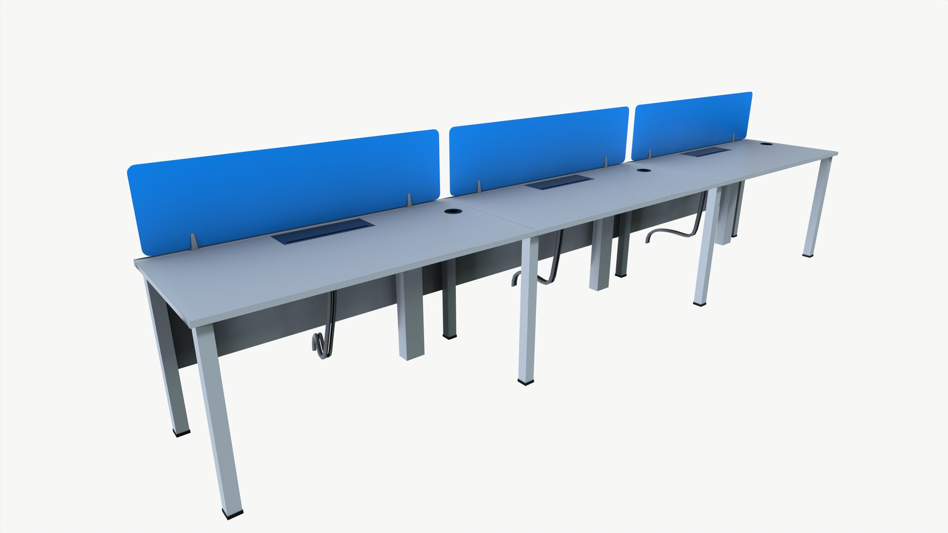 Office Computer Table 3D Model - TurboSquid 2316892