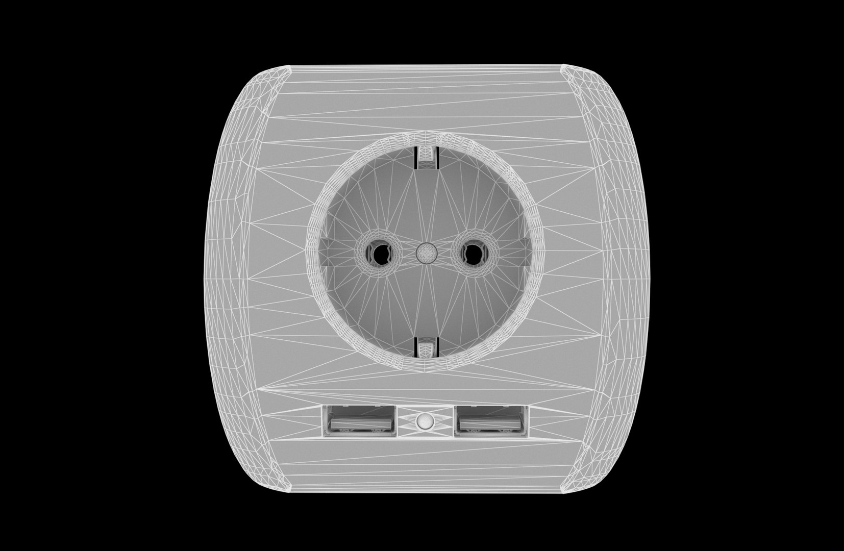 USB Wall Plug 3D - TurboSquid 2115098