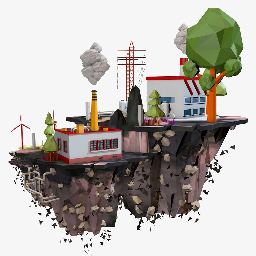 Floating Island C4d