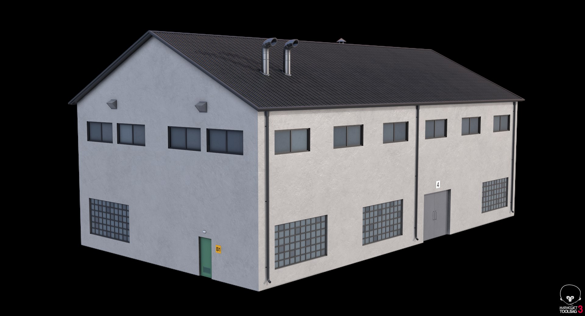 3D Model Industrial Building 14 - TurboSquid 2435363